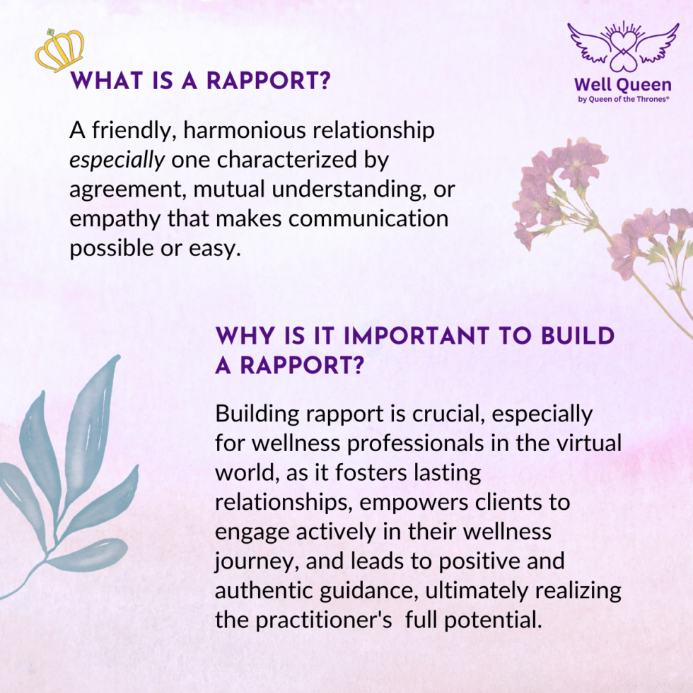 How to Build Rapport to Attract Online Clients in the Natural Wellness ...